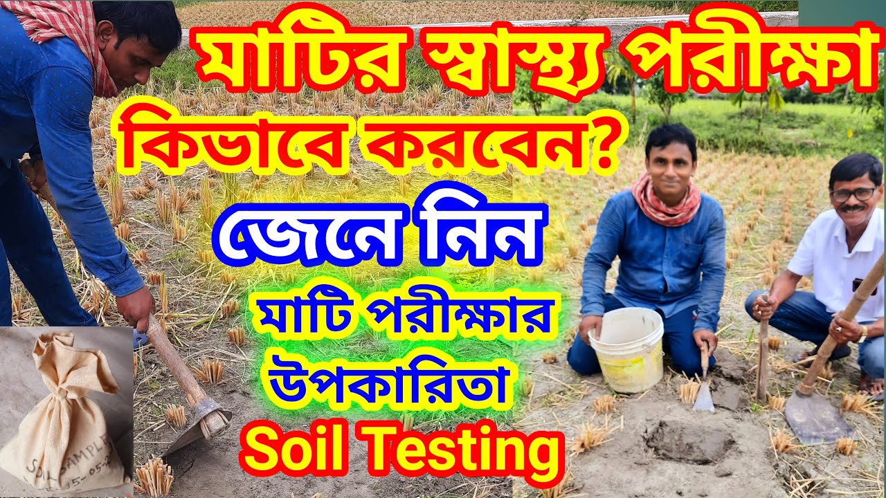 মাটির স্বাস্থ্য পরীক্ষা কিভাবে করবেন? How to Test Soil Health #soiltest ...