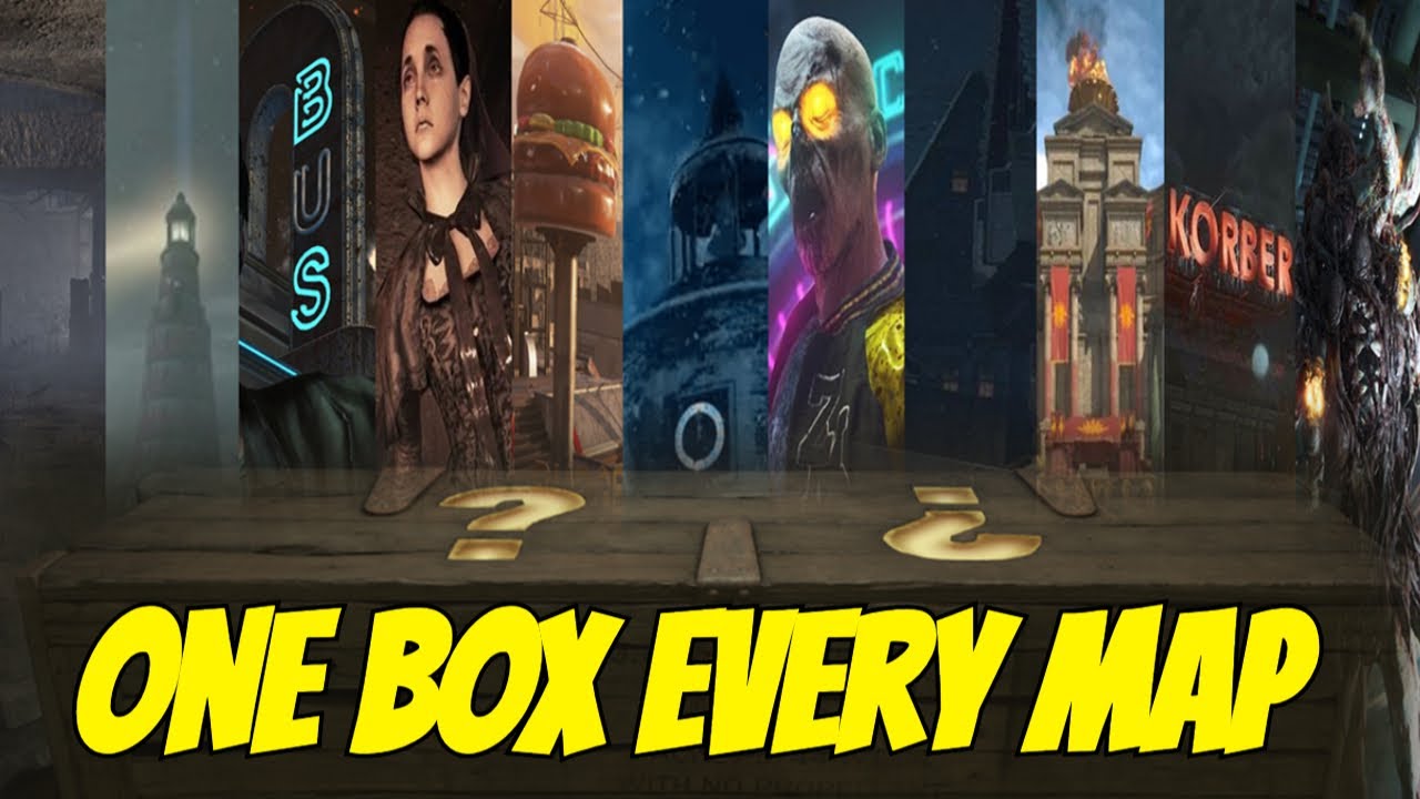EVERY COD ZOMBIES MAP BUT I ONLY GET ONE BOX HIT (BO2, AW, Last Gen BO3 ...