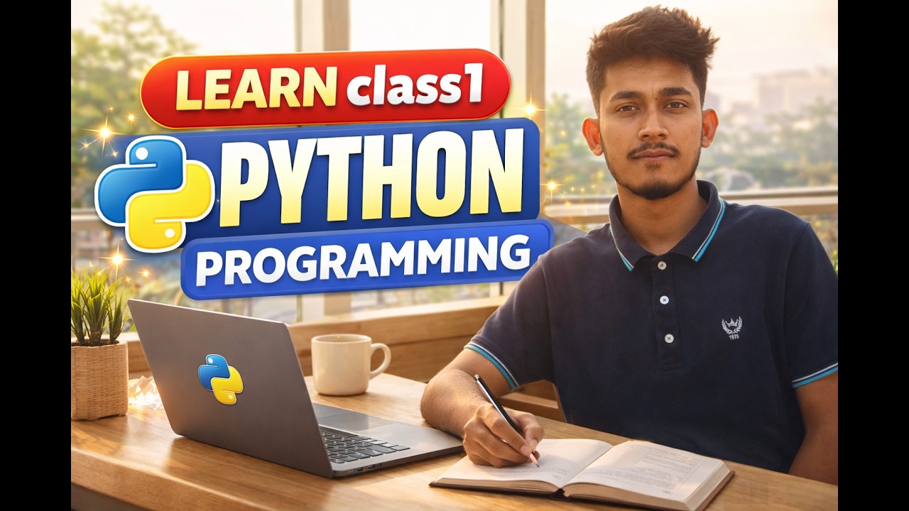 Learn Python Class 1 in Bangla | Beginner Friendly Programming Tutorial ...