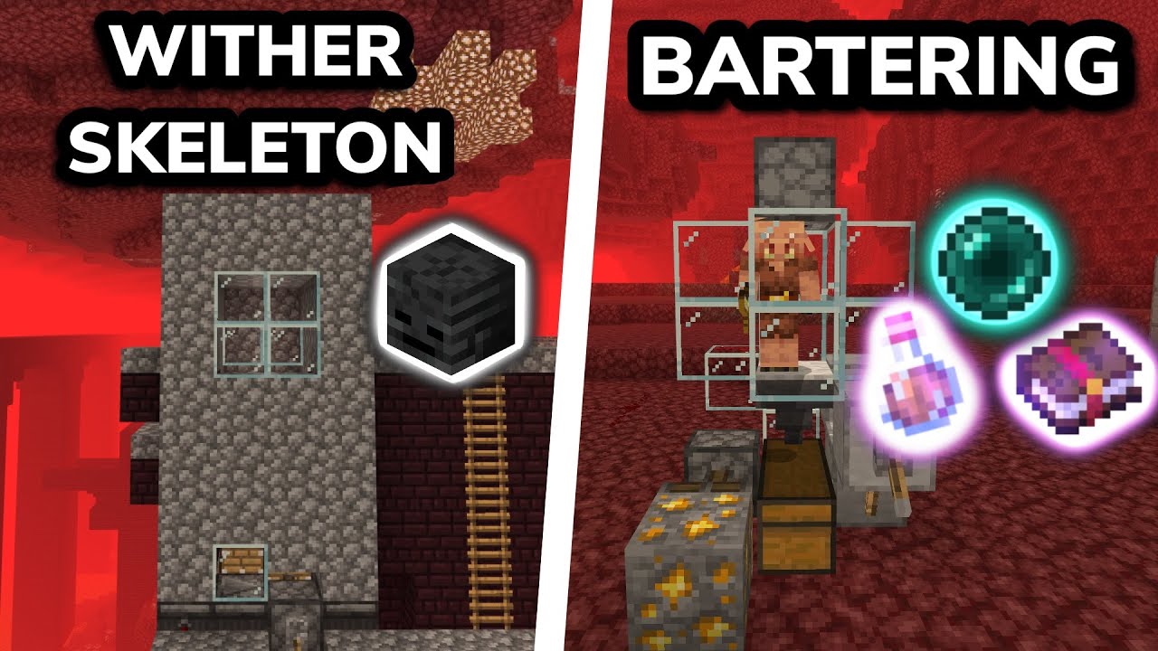 TOP 5 BEST NETHER FARMS in Minecraft Bedrock 1.17 (MCPE/Xbox/PS4 ...