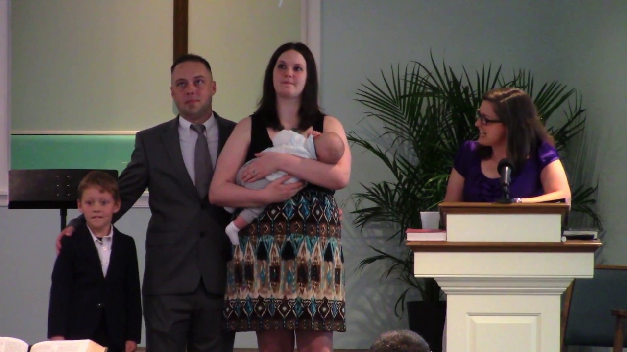 Landon Bishop Baby Dedication - YouTube