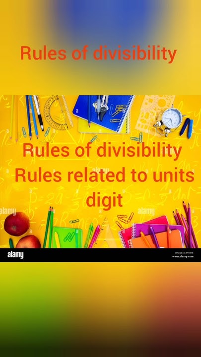 Rules of divisibility -Rules related to units digit #shorts #trending #Easy way#math stricks ...