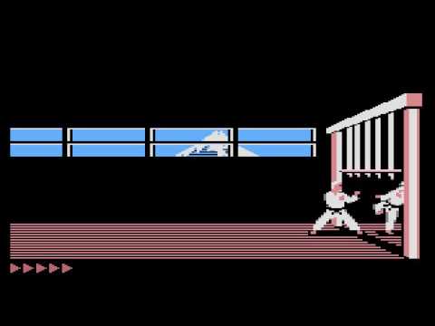 Atari 8-bit Karateka (Brøderbund Software) - spike gate - YouTube