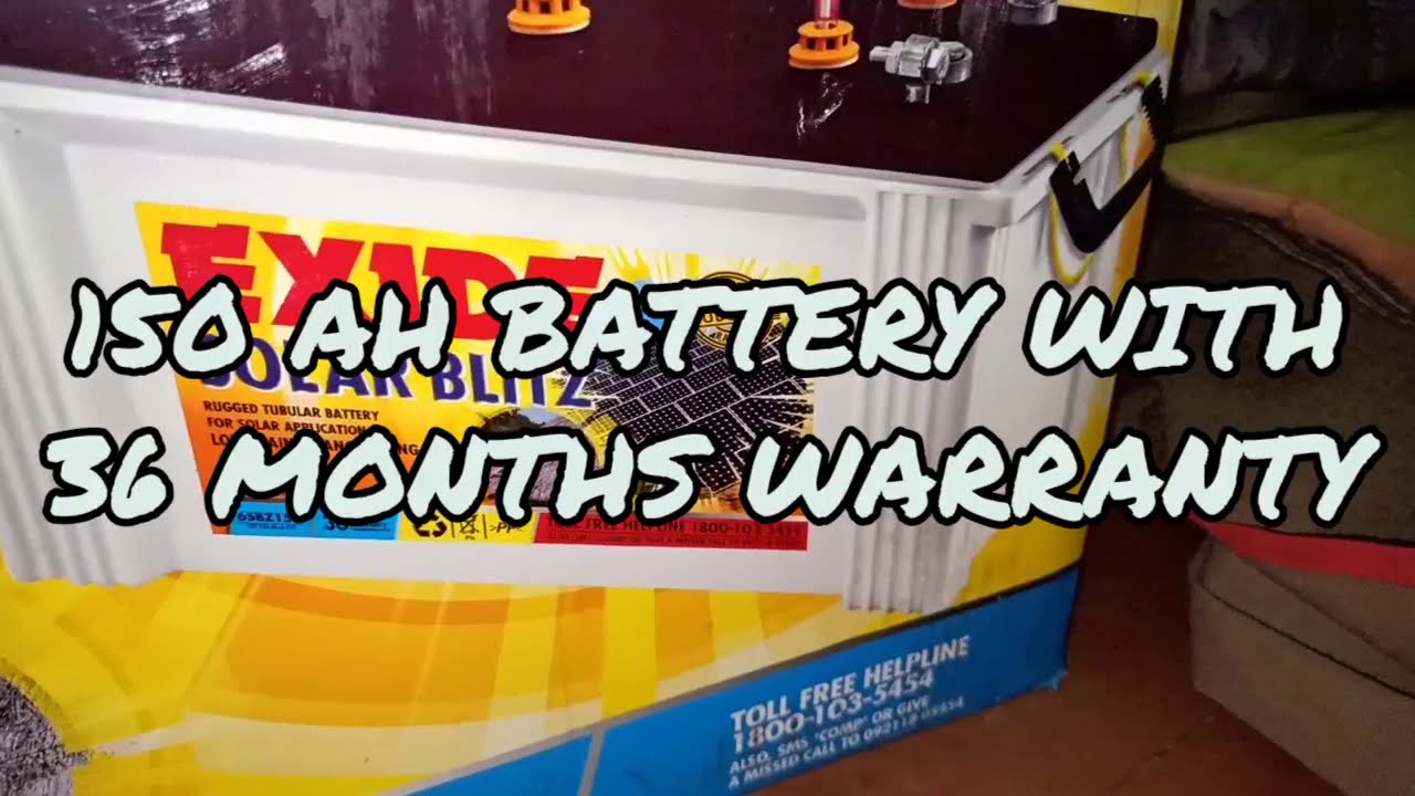 Exide SOLAR BLITZ battery in comparison with exide Gel Magic 150 Ah ...