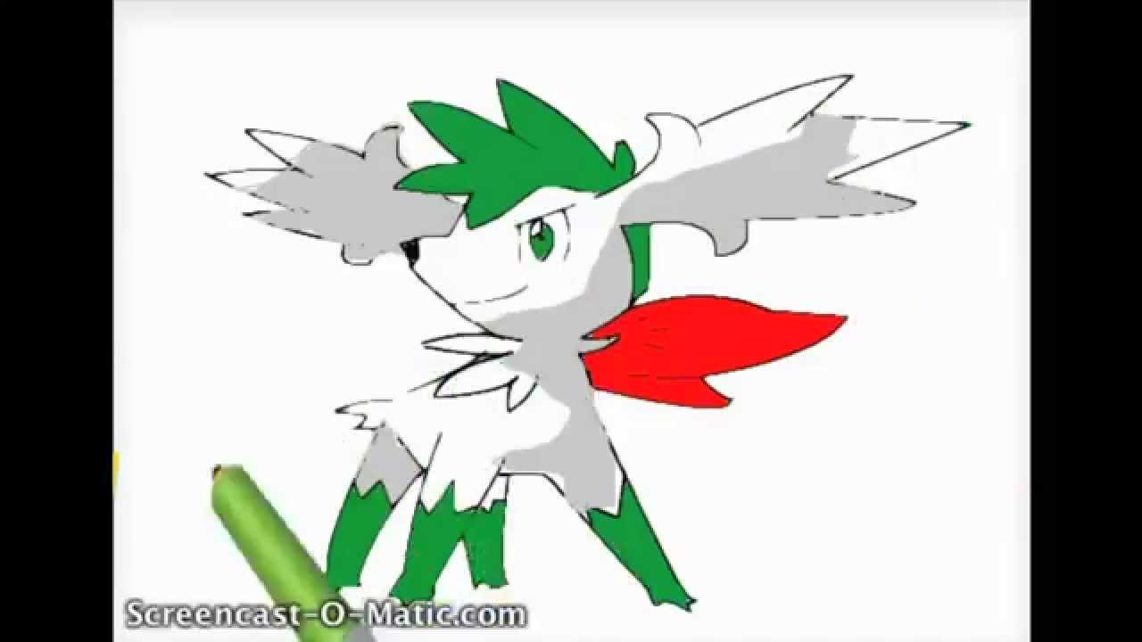 How To Draw Shaymin from Pokemon - YouTube