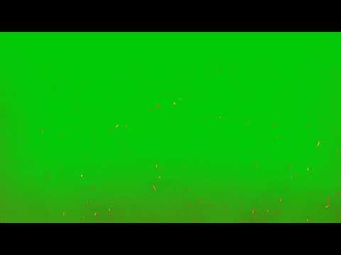 Green Screen Fire Embers