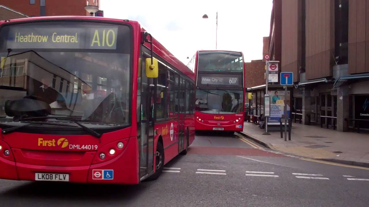 First London Route A10 DML44019 LK08FLV Enviro200 Dart - YouTube