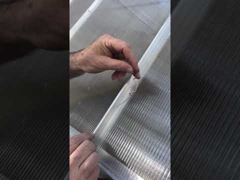 Harbor Freight Greenhouse Clips - YouTube