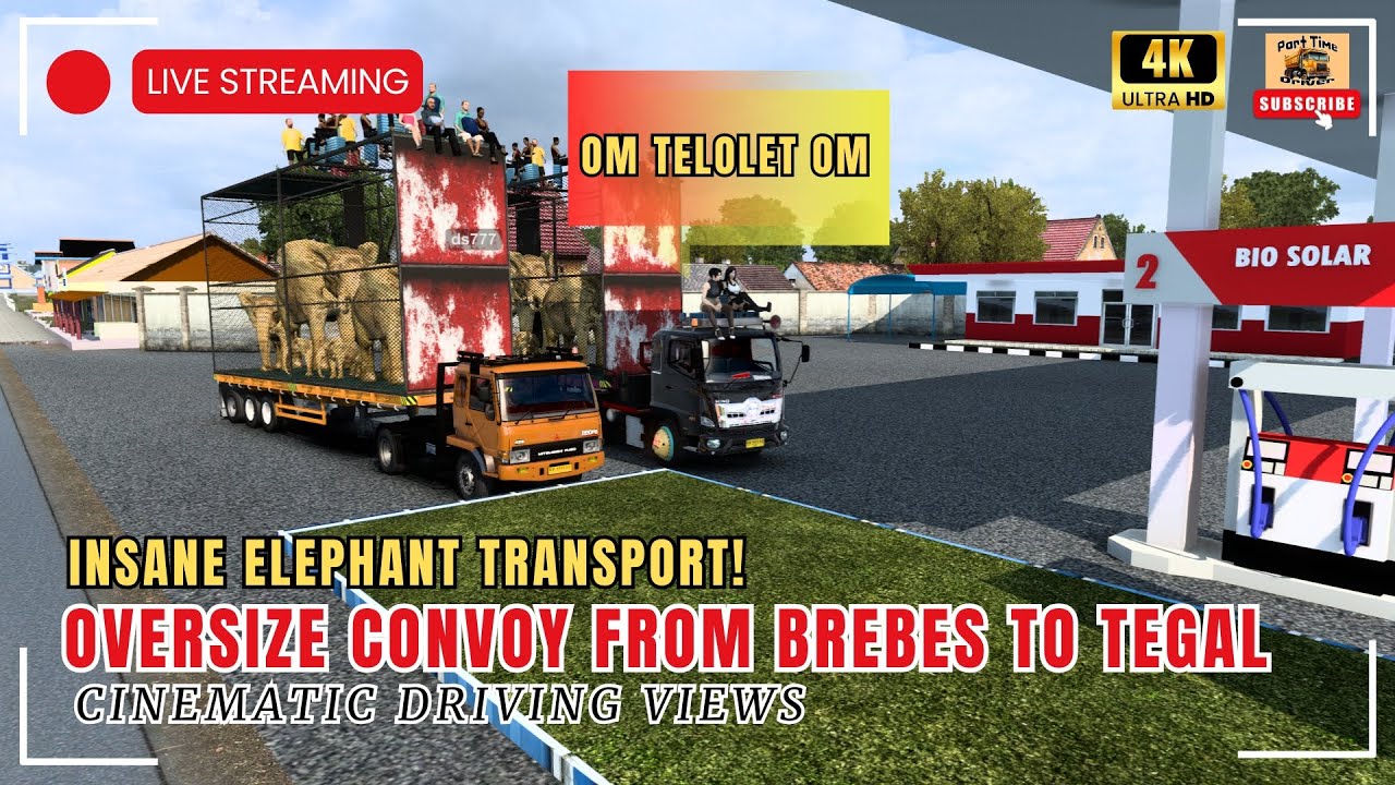 INSANE CONVOY! 🚛 Oversize Load of Rice & Cattle on the World’s Most ...