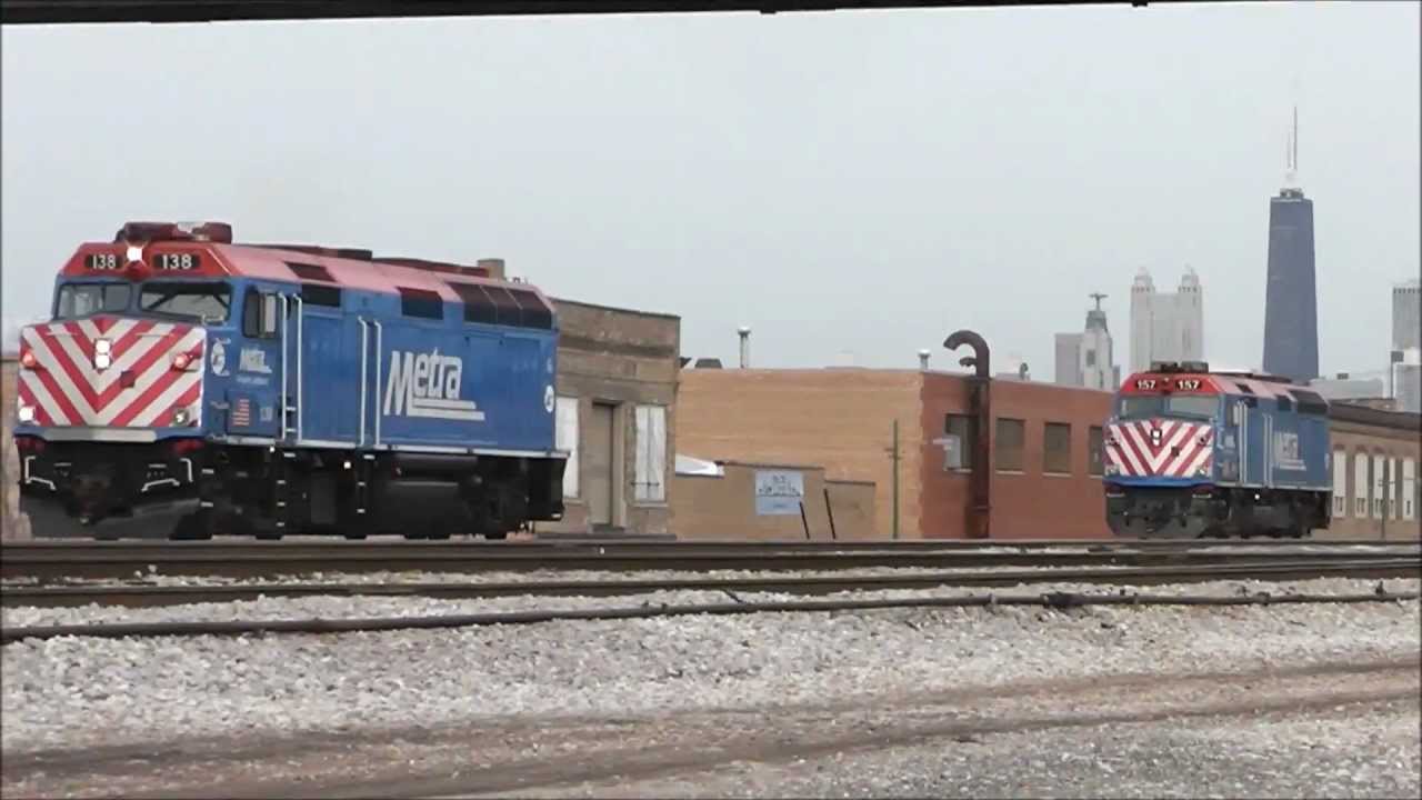 The Best of Metra, Plus Amtrak 145, at Tower A-2, Chicago, 13.02.12 ...