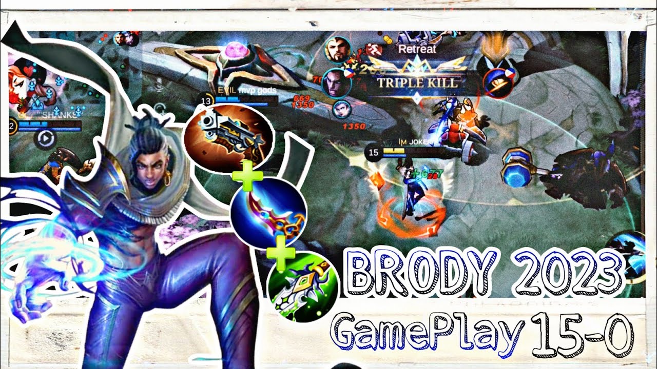 Brody build and emblem mobile legends - YouTube