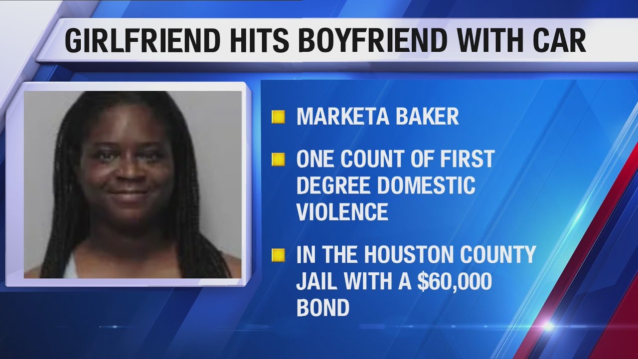 Girlfriend hit boyfriend with car, arrested, DPD - YouTube