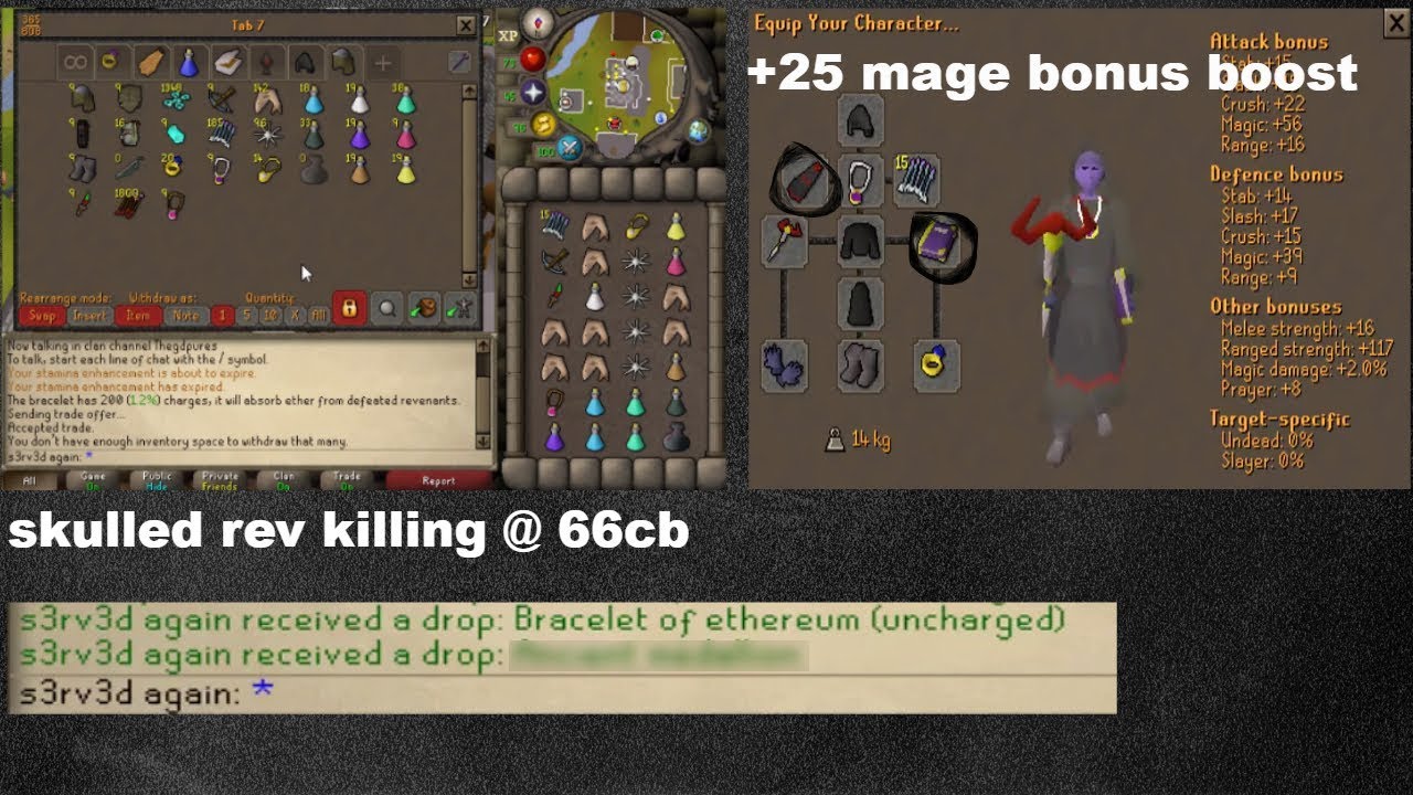 Baby NH Bridding + Skulled Rev Killing OSRS - YouTube