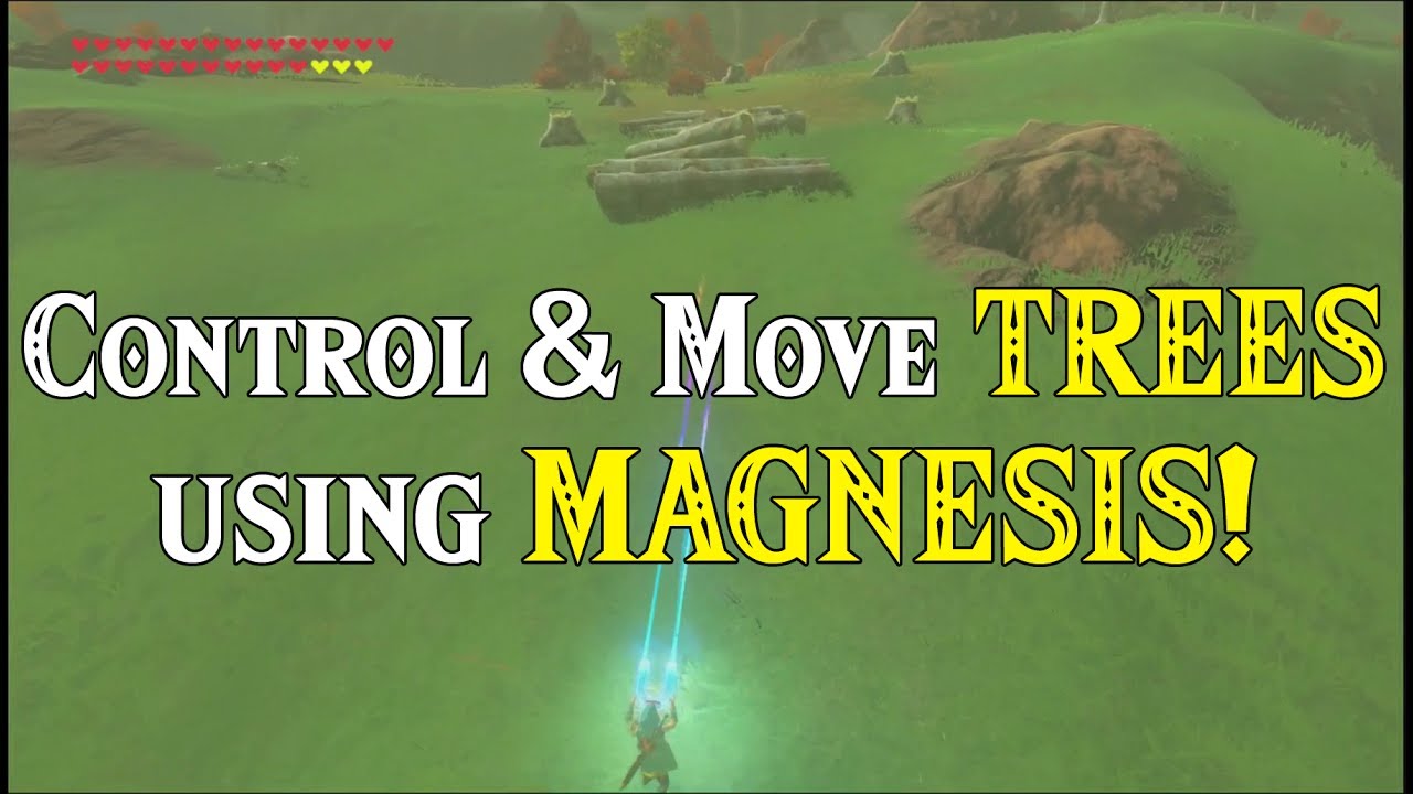 Control & Move TREES using MAGNESIS! Link's Bazaar! In Zelda Breath of ...