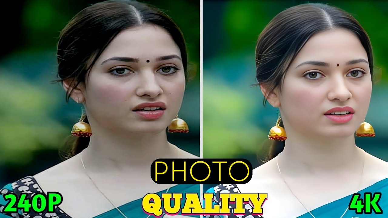 Low Quality Photo Convert to 4K | Hot to increase image quality in ...