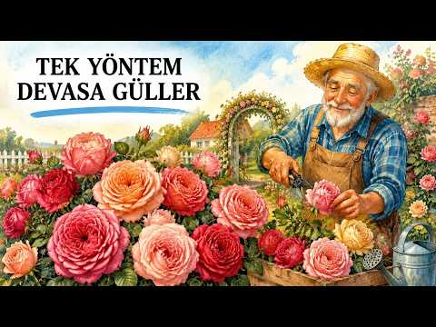 Yıllarca Güllerle Boşuna Uğraşmışım! Tembel Bahçıvanın Tek Bir Yöntemiyle Devasa Çiçekler Elde Etme