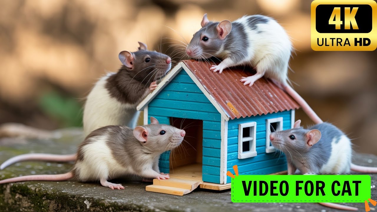 Cat TV Mouse - Mice Hide & Seek in a Real Home - 3 Hours of 4K Fun for ...