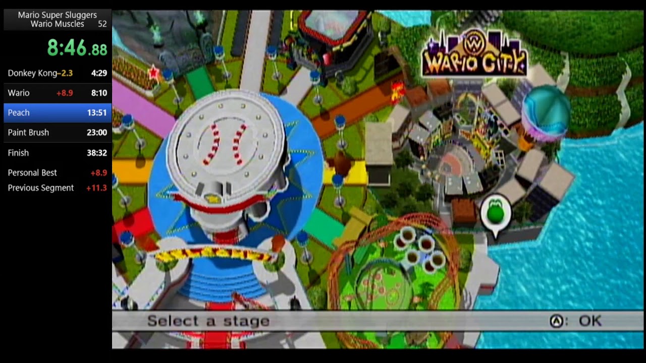 Wario Muscles WR 5-2-2018 [Mario Super Sluggers] - YouTube