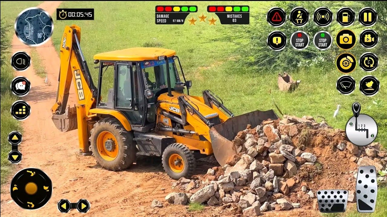JCB Tunnel Construction gameplay | Real JCB game review - YouTube