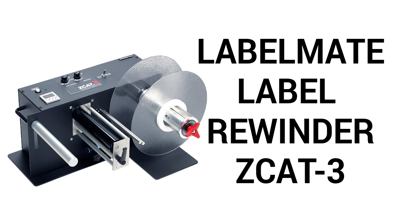 Label Rewinder | Tension Loop Rewinder | LabelMate ZCAT-3 - YouTube