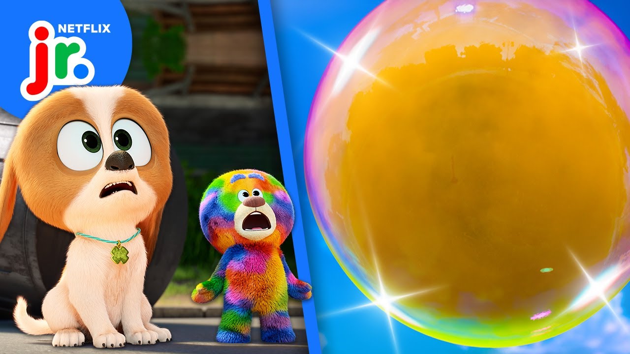 Stinky Bubble Trouble with Holm & Button! 🫧 Dog Days Out | Netflix Jr ...