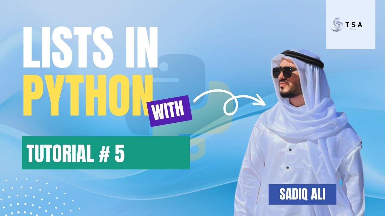 Introduction To Lists In Python Tutorial 5 Youtube 0375