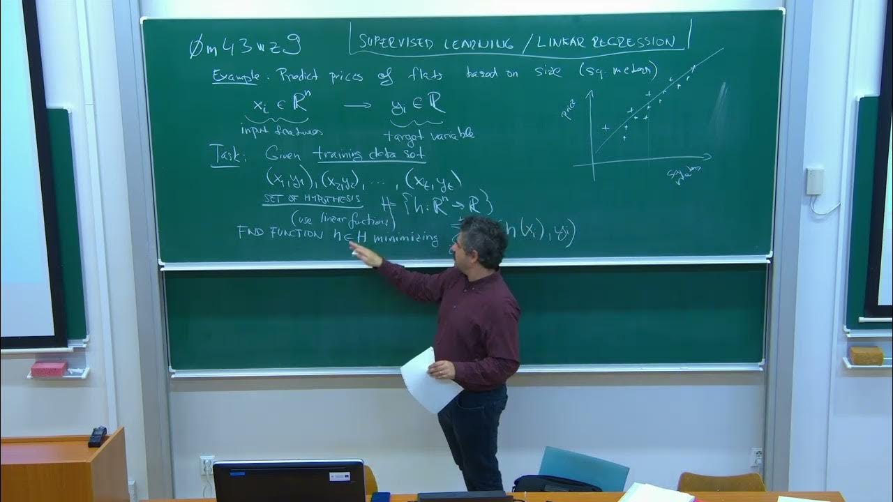 Machine Learning - 02 - Linear regression, normal equations - YouTube