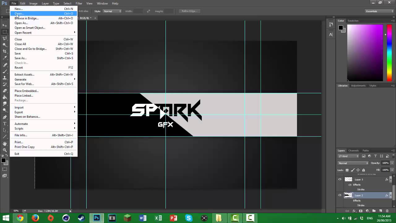 Simple Speed Art - Spark GFX Youtube Banner - YouTube