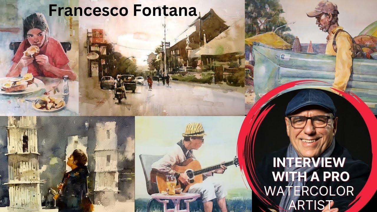 Interview with pro watercolor artist Francesco Fontana - YouTube