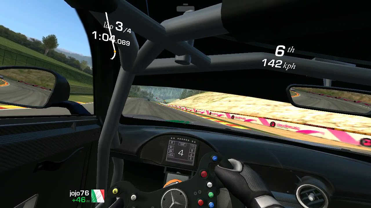 Mercedes AMG GT4 Cockpit View Race @Spa Circuit - YouTube