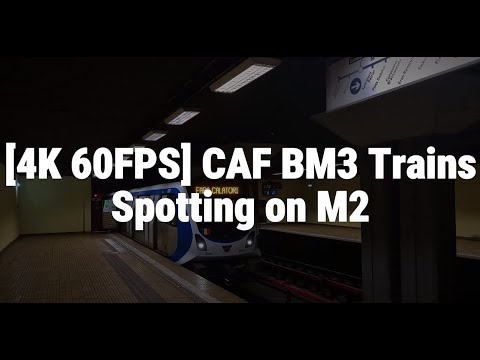 [4K 60FPS] CAF BM3 Trains Spotting on M2 - YouTube