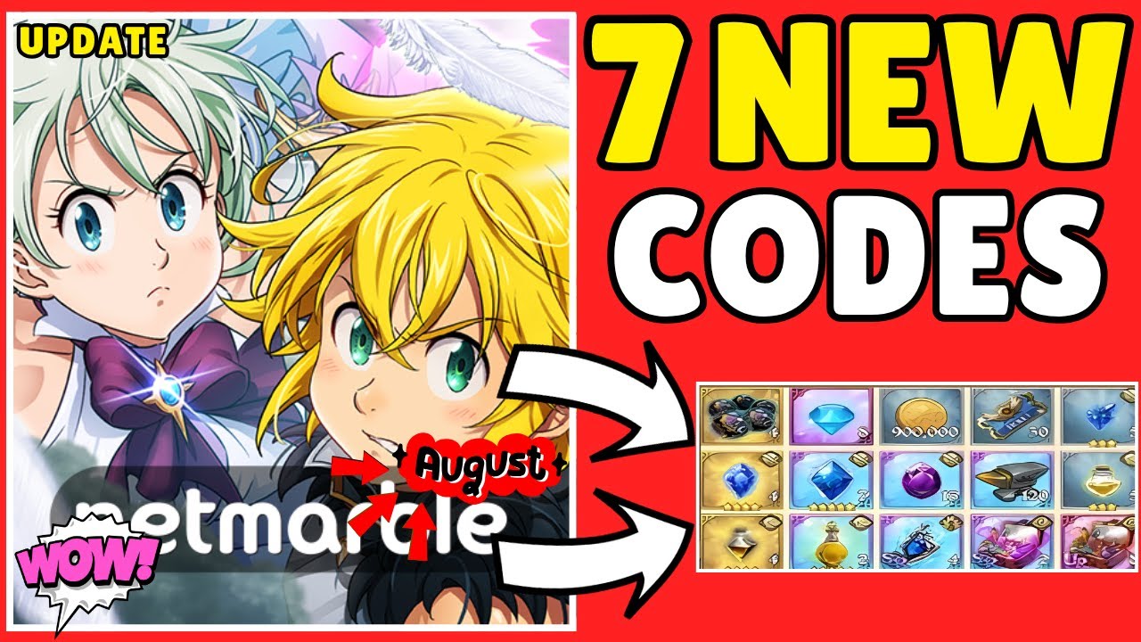 💥August Codes💥7DS Grand Cross Codes | Seven Deadly Sins: Grand Cross ...