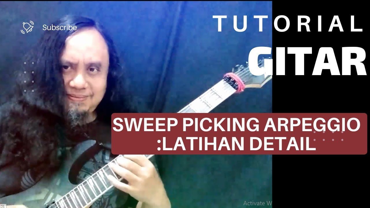 TUTORIAL SWEEP PICKING GITAR |CARA SWEEP PICKING DENGAN MUDAH - YouTube
