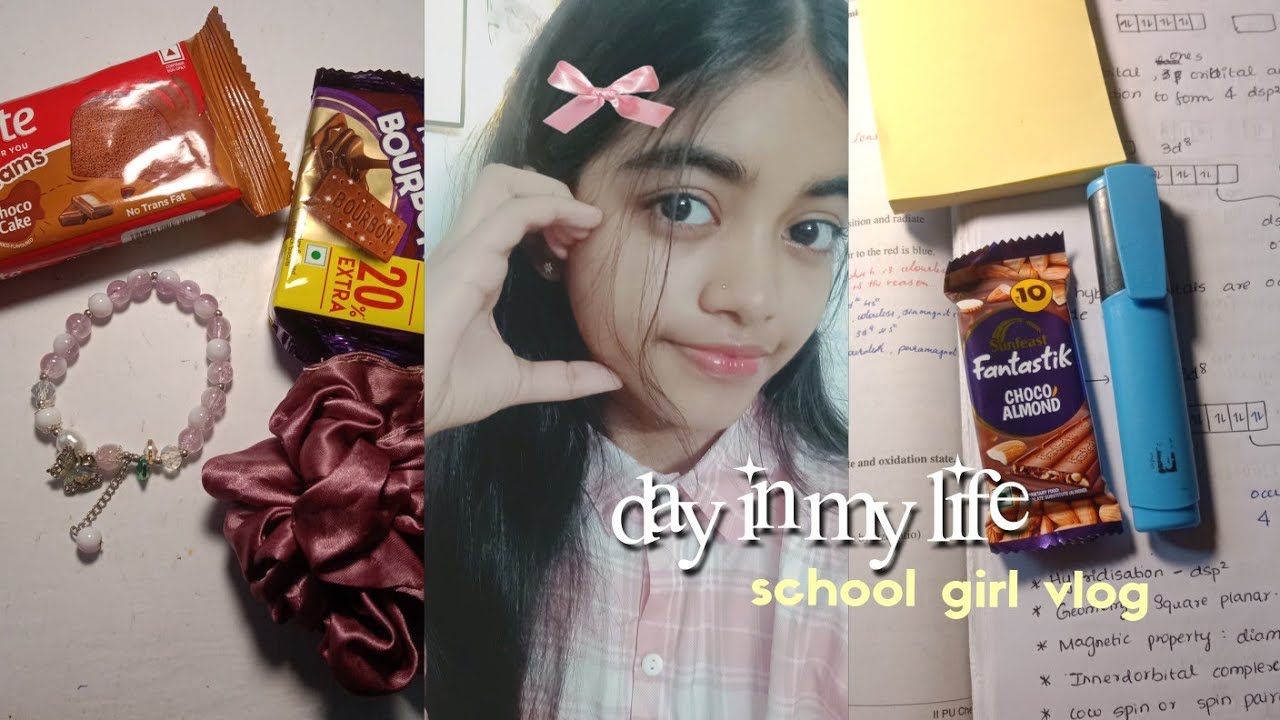 productive school girl vlog📚🍵 days in my life,lots of snacks,studying 4 ...