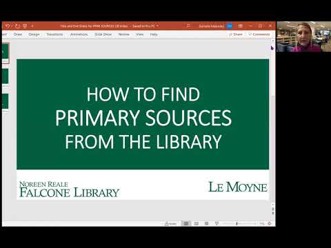 Tutorial for finding primary sources from the Library catalog - YouTube