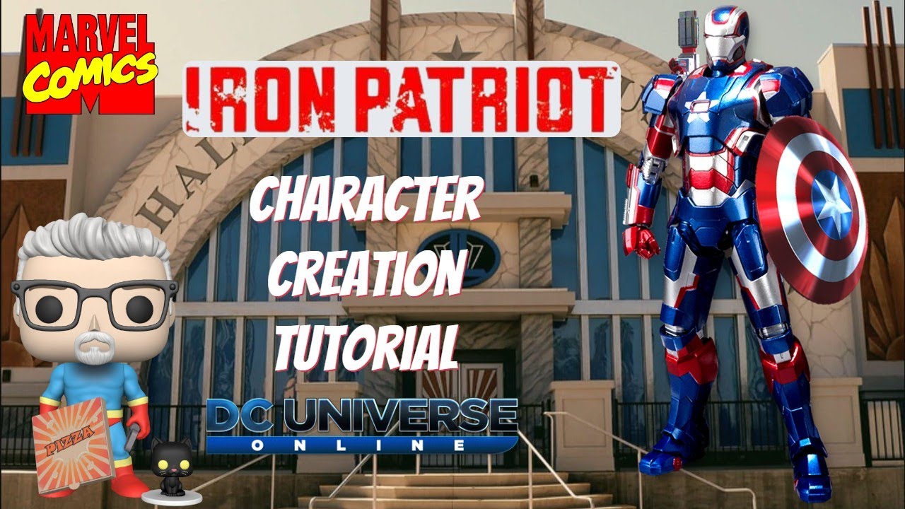 DCUO Iron Patriot Marvel Comics Character Creation Tutorial - YouTube