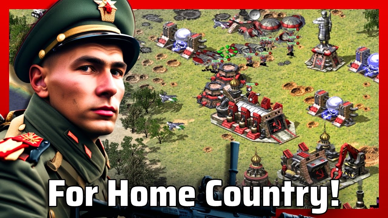 Red Alert 2 | For Home Country! | (7 vs 1 + Superweapons) - YouTube
