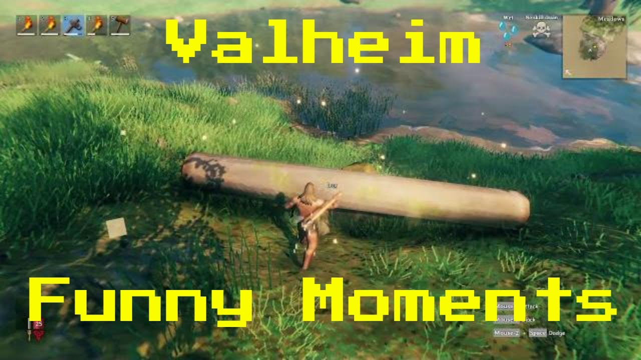 Valheim - But I figure out How to get crushed by a tree, on accident ...