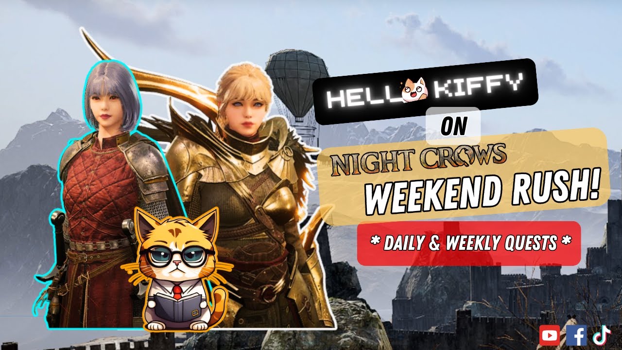 WEEKEND RUSH: Finishing daily and weekly quests! | NIGHT CROWS - YouTube