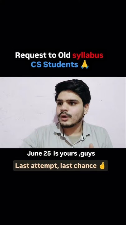 Last attempt last chance for CS students 🙏 #cs #csstudent #csmotivation #icsi #shorts # ...