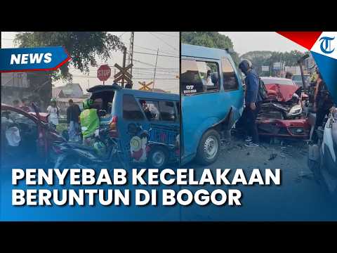 PEMICU KECELAKAAN Beruntun di Kebon Pedes Bogor, Sejumlah Mobil Ringsek