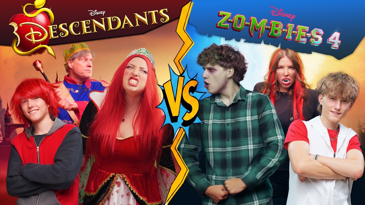 Disney Battle - Descendants Vs Zombies | Sharpe Family Singers 🎤🧟👑 ...