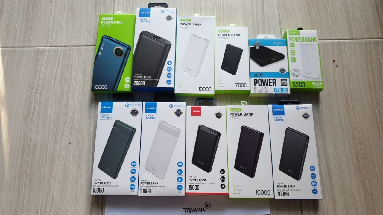 POWERBANK VIVAN ROBOT READY TARAKAN CHAMPIONS STORE - YouTube