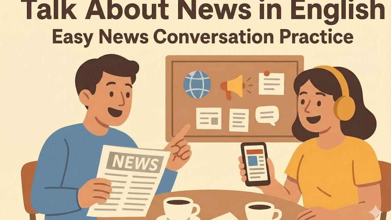 How to talk about News in English| Easy conversation practice for ...