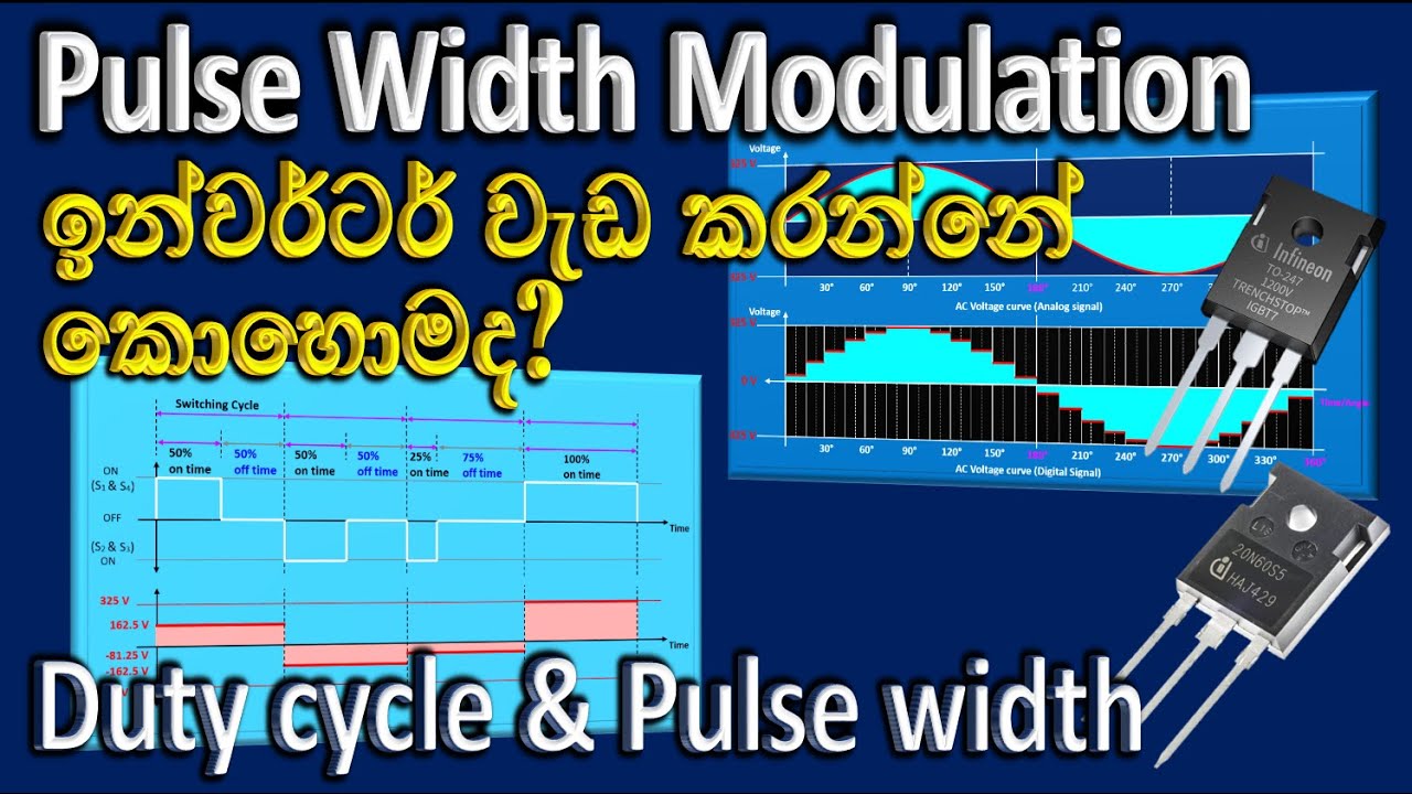 Duty cycle & Pulse Width Modulation / ඉන්වටර් ක්‍රියාකාරිත්වය ඉගෙනගනිමු ...