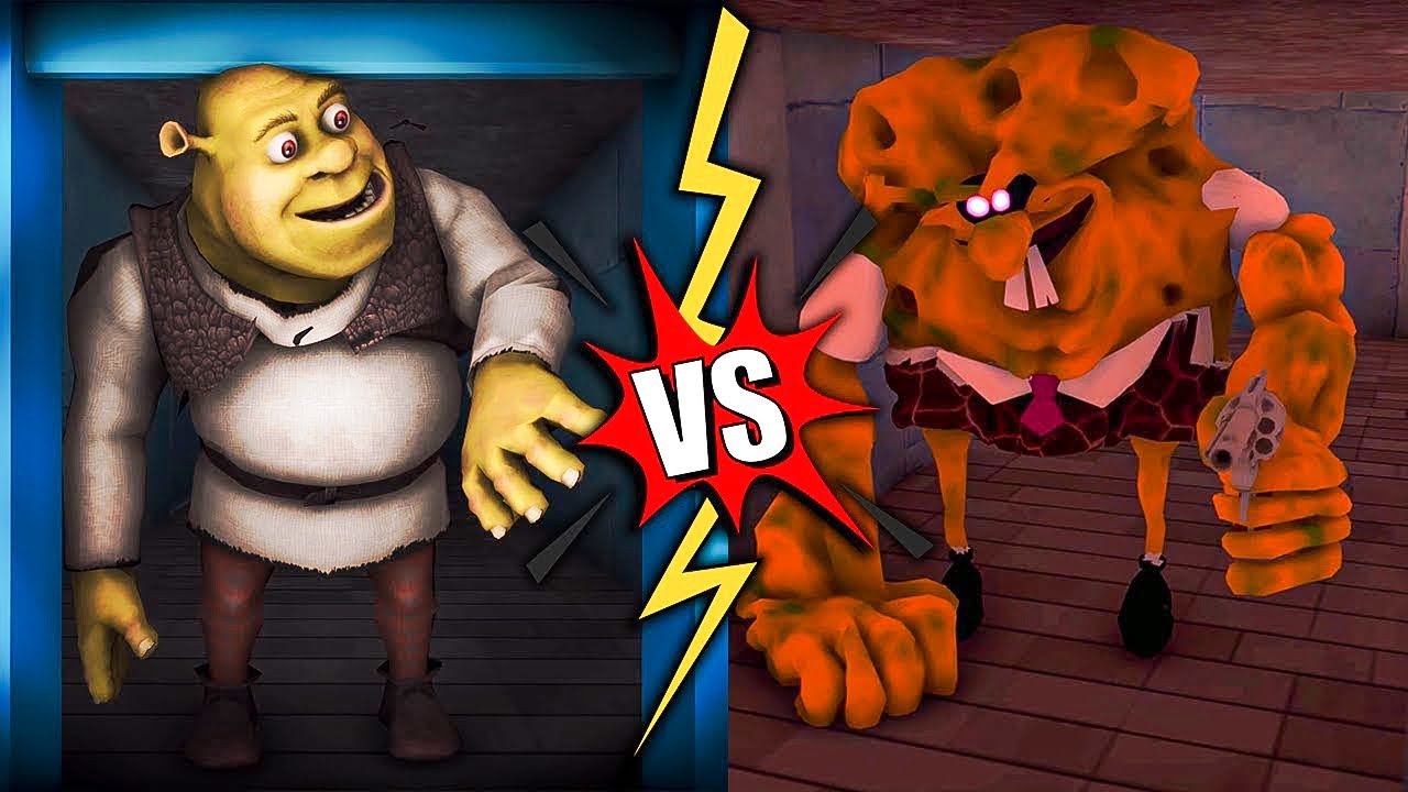 WHO WINS IN A FIGHT SPONGEBOB vs SHREK..!😱 - YouTube