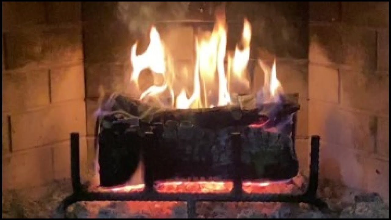 FIREPLACE🔥 REAL LOG FIRE - YouTube