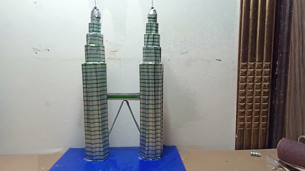 DIY-How To Make Twin Towers Of Malaysia Using Cardboard, 48% OFF