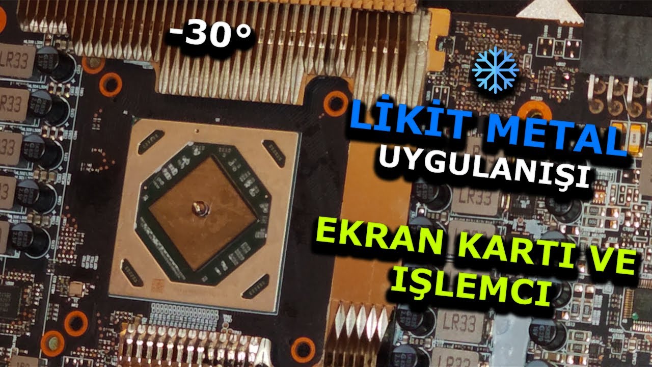 GPU liquid metal & thermal paste pad replacement applying 4k - YouTube