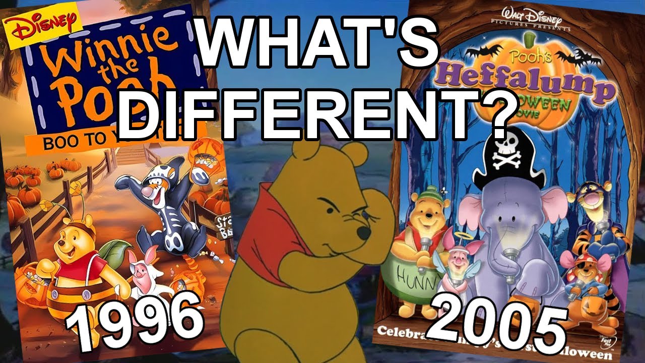 Boo To You Too, Winnie the Pooh! changes comparison (1996 vs. 2005 ...